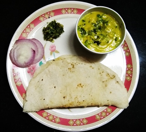 Maharashtrian Green Leafy Besan Pithale – My Recipes Blog